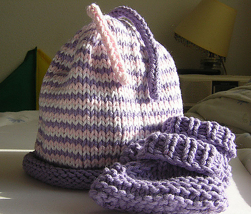 Ravelry: Helix Striped Cap pattern by Joan L. Hamer