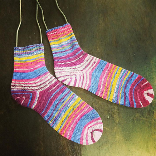 Ravelry: Toe Up Sock With An Afterthought Heel pattern by Bernadette ...