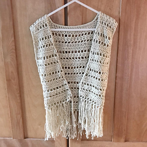 Ravelry: Topanga Fringe Vest pattern by Emily Marie Davies
