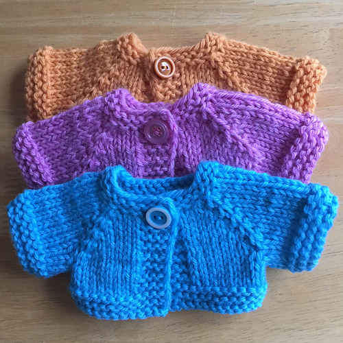 Ravelry: Piccolina Doll Cardigan pattern by Evelyn A. Clark