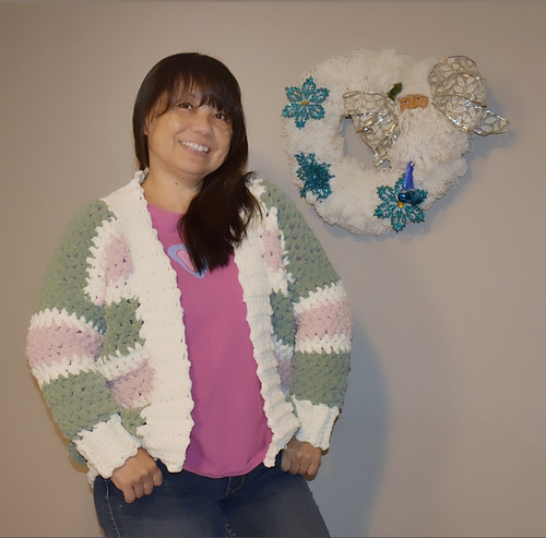 Ravelry: Classic Christmas Cardigan pattern by Evelyn Burttram (Pink ...