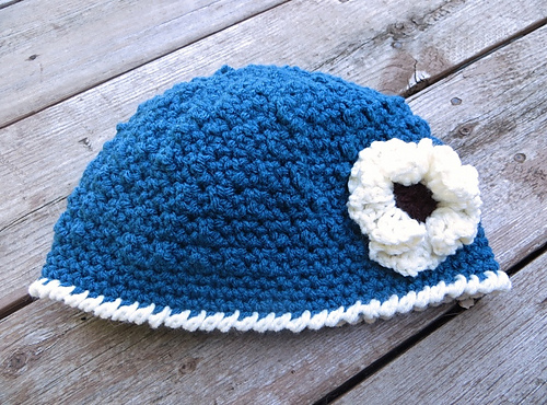 Ravelry: Kennedy's Ruffle Flower Hat pattern by Katy Petersen
