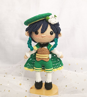 Ravelry: Anemo Archon Amigurumi pattern by Sherie Lou Sunio