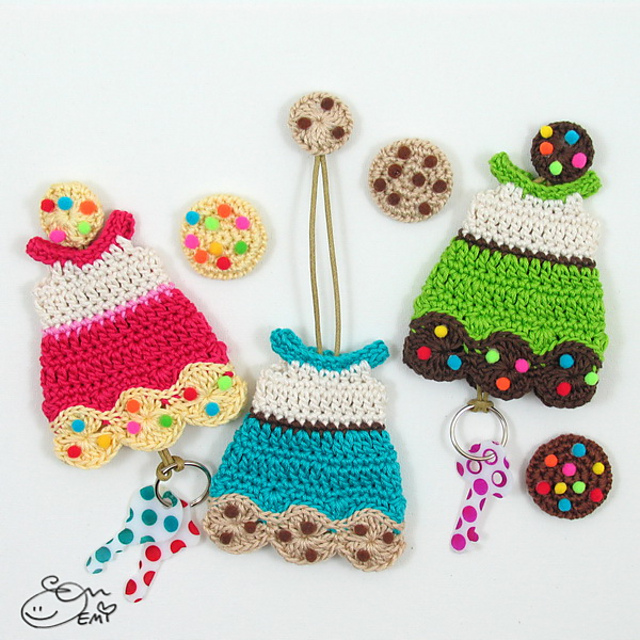 Ravelry: Cookie Dress Key Cozy pattern by Enna Design