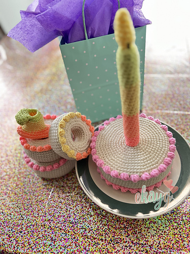 Ravelry: Birthday Cake Stacking Toy pattern by Erin Greene