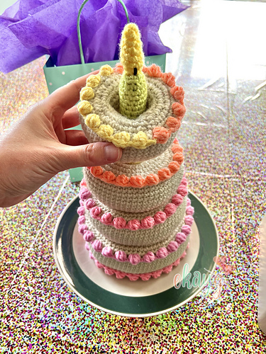 Ravelry: Birthday Cake Stacking Toy pattern by Erin Greene