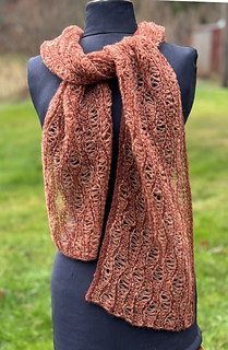 Ravelry: Sideways Lacy Stripes Scarf pattern by Elaine Phillips