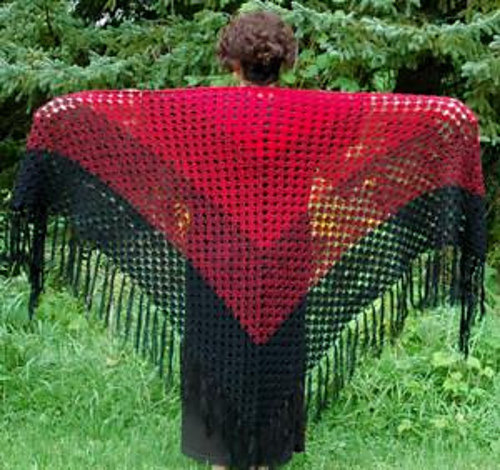 Ravelry: Flame and Ember Shawl pattern by Elaine Phillips
