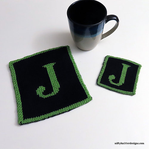 Ravelry: Letter J Coaster/Potholder pattern by Lisa Hannan Fox