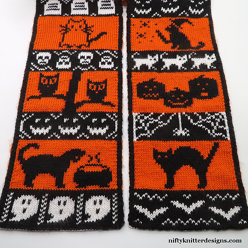 Ravelry: A Purrfect Scare Halloween Scarf pattern by Lisa Hannan Fox