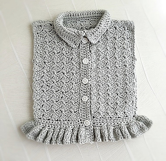 Ravelry: Ruffle Vest #58 pattern by EliFine Designs
