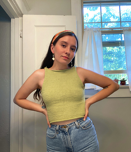 Ravelry: Tie Tank pattern by Hannah Singleton