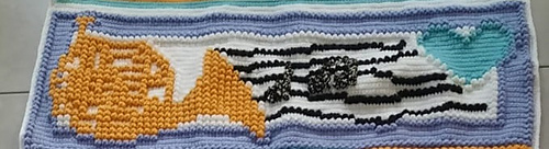 Ravelry: I love French Horn panel pattern by Anat Rosensweig