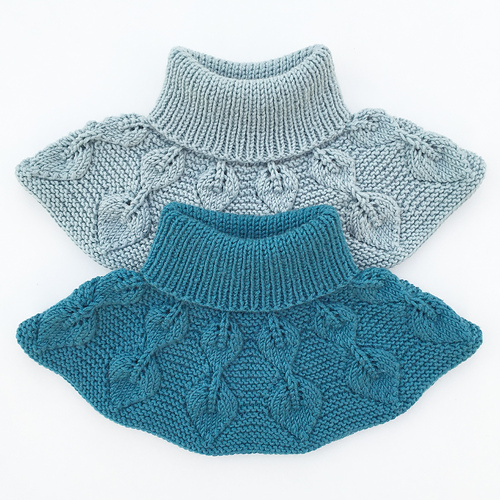 Ravelry: Løvfallhals / Falling Leaves Collar pattern by Strikkelisa