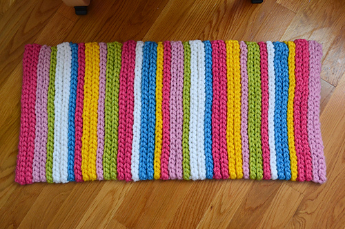 Ravelry: Stripey Spring Rug pattern by Elizabeth Pardue