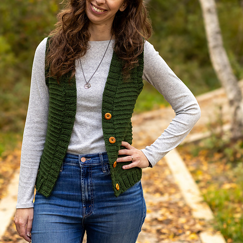 Ravelry: Woods Road Vest pattern by Elizabeth Smith