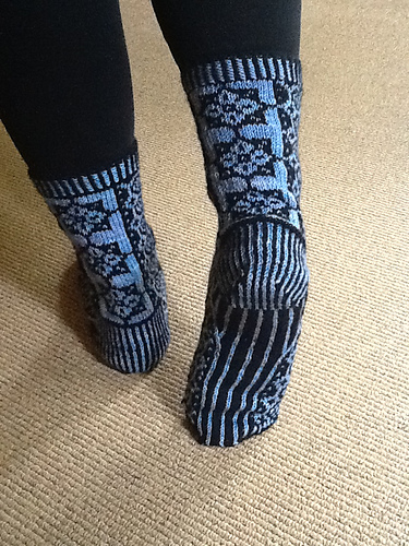 Ravelry: Figure/Ground Socks pattern by Ellen Wixted