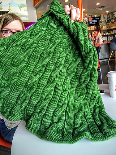 Ravelry: Big Cabled Afghan pattern by Joyce Vance