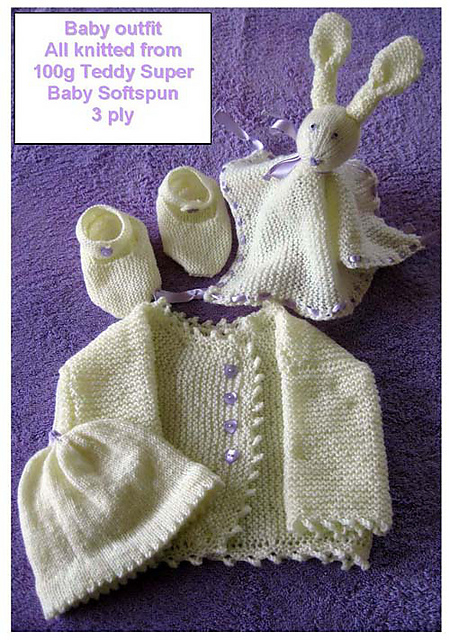 Ravelry: Baby Outfit in 3 ply pattern by Linda Moorhouse
