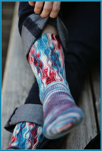 Ravelry: Rocket Pop Socks pattern by Sara Morris