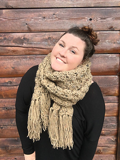 Ravelry: Juniper Fringe Scarf pattern by Emily C. Johnson