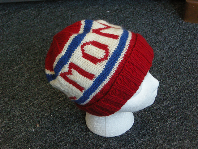 Ravelry: Hockey Fan Hat ~ Montreal pattern by Emily Matisz