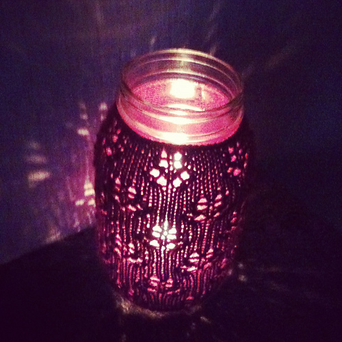 Ravelry: A Burst Of Light Tealight Cosy pattern by Eminent Knits