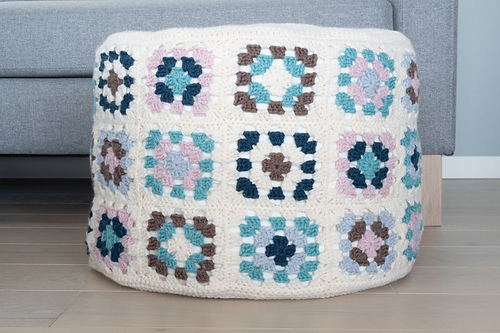 Ravelry: Granny Square Ottoman pattern by Joy of Motion Crochet | Janne ...