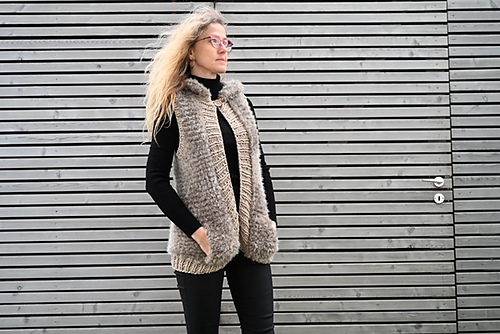 Ravelry: Ellis Faux Fur Vest pattern by CraftsEverywhere