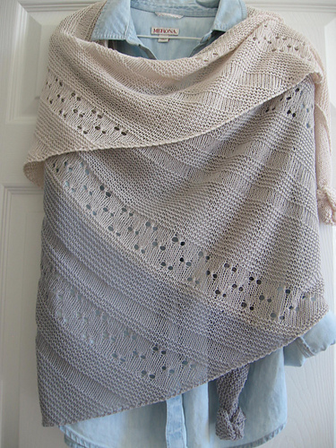 Ravelry: Asymmetrical Knit Shawl pattern by Lisa Gentry