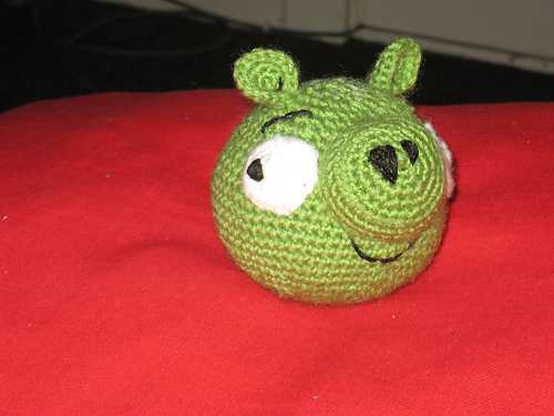 Ravelry: Angry Birds: Evil Green Pig pattern by Epsiej