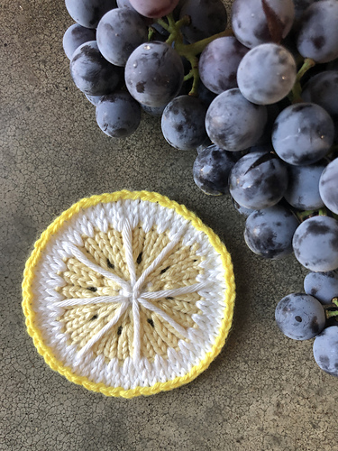 Ravelry: Slice of Citrus Coaster pattern by Elissa Brown