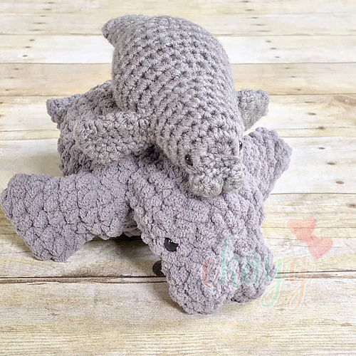 Ravelry: Mama and Baby Manatee pattern by Erin Greene