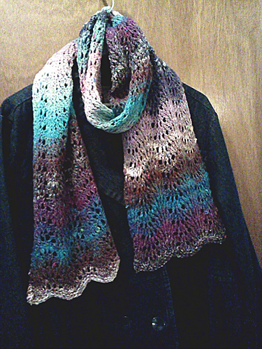 Ravelry: Noro fan scarf pattern by Susan Ashcroft