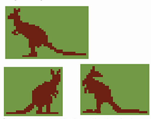 Ravelry: Kangaroo Chart Collection: Large Kangaroo pattern by Erssie