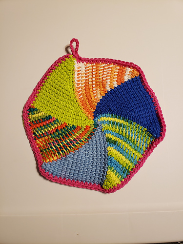 Ravelry: Pinwheel Kitchen Pad and Scrubber pattern by Naztazia