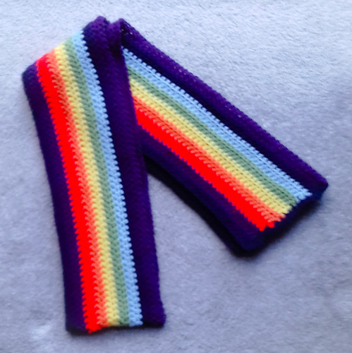 Ravelry: Stylecraft Rainbow Scarf pattern by Esther Kate
