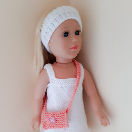 Ravelry: White Headband for Doll pattern by Esther Kate