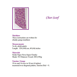 Ravelry: Cheer Scarf pattern by Esther Kate