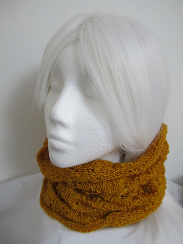 Ravelry: Silk Feather Cowl pattern by Claire Smith