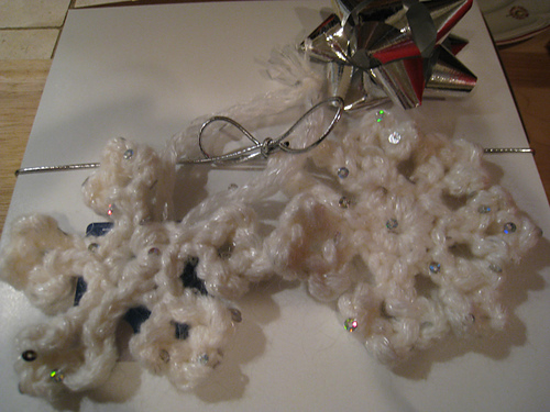 Ravelry: Simple Yarn Snowflake pattern by Brittany Boesken