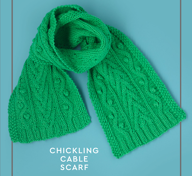 Ravelry: Chickling Cable Scarf pattern by Paintbox Yarns