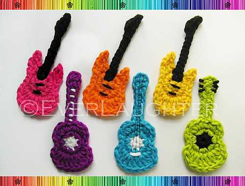 Ravelry: Guitar Applique pattern by Patricia Eggen