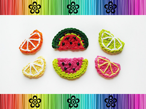 Ravelry: Fruit Applique pattern by Patricia Eggen