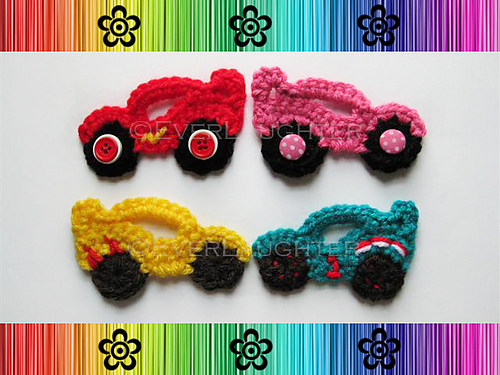 Ravelry: Race Car Applique pattern by Patricia Eggen