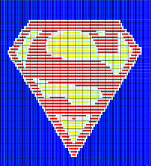 Ravelry: Superman Logo Illusion pattern by evilludwig