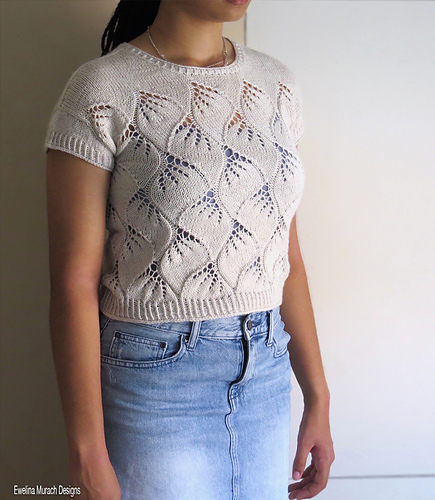 Ravelry: Magnolia Petal Tee pattern by Ewelina Murach