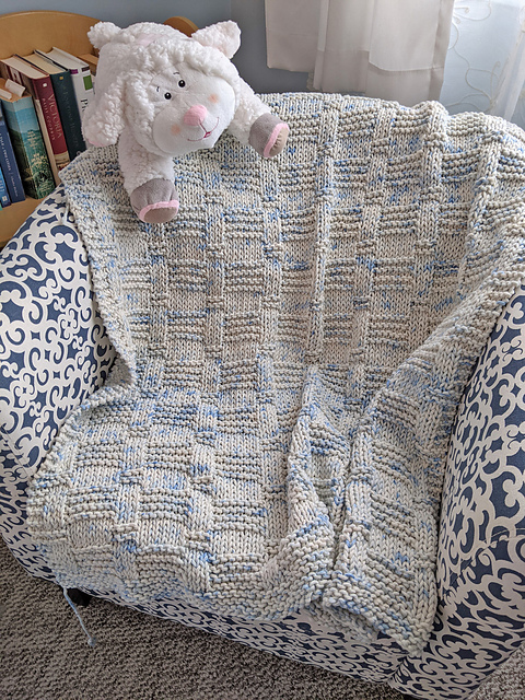 Ravelry: Woven Ribbons Baby Blanket pattern by Debbie Trainor