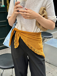 Ravelry: Ines Lace Shawl + Hip Scarf pattern by fabrikation