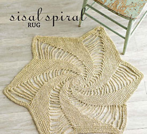 Ravelry: Sisal Spiral Rug pattern by Julie Armstrong Holetz